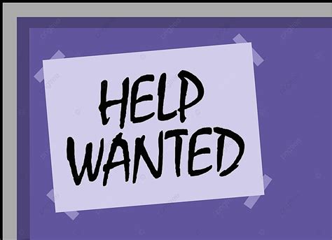 help wanted square sticker vector illustration banner template download