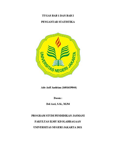 Tugas Statistika Untuk Mahasiswa Olahraga Pdf Metode And Bahan Ajar