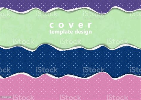 가장자리 물방울 무늬 주위에 찢어진 종이의 색깔 조각에서 밝은 배경 창조적 인 추상파 설계용 템플릿입니다 0명에 대한 스톡 벡터