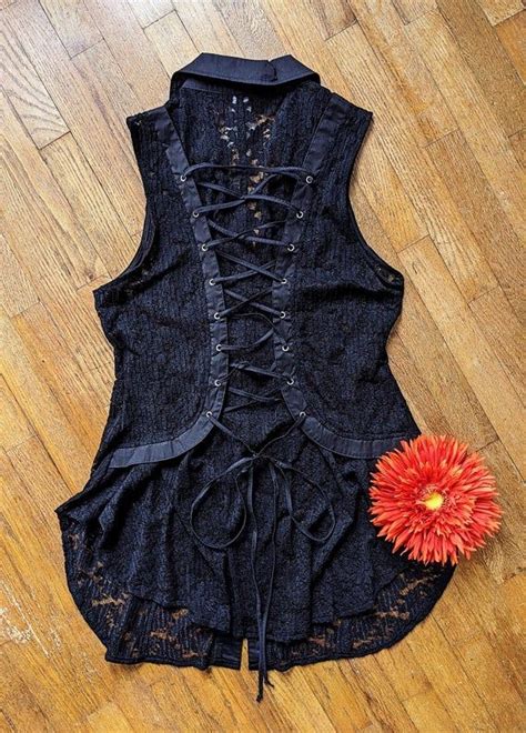 Black Laced Top Plus Size Etsy Black Lace Tops Black Lace Black