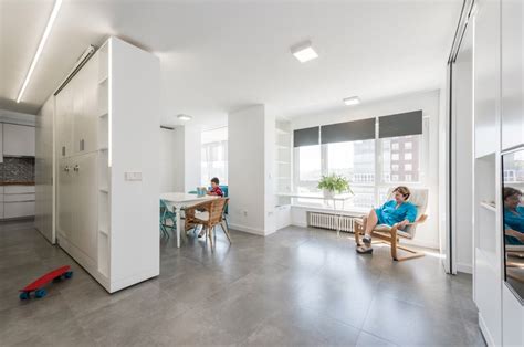 Rotating Walls Offer Alternative Layouts For Flat By PKMN Architectures