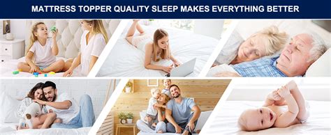 Bedluxury Queen Mattress Topper Extra Thick Pillow Top