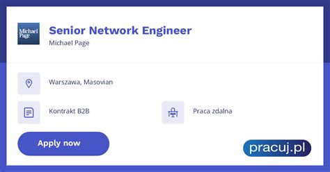 Praca Senior Network Engineer Michael Page Warszawa