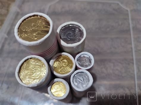 Банківські роли монет номіналом коп та грн Володимир Великий VIOLITY