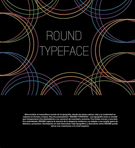 Round Typeface On Behance