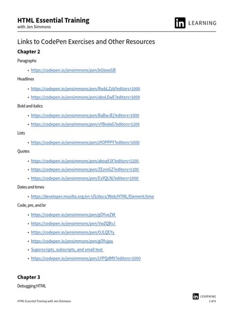 Html Esst Handout Pdf Html Element Html