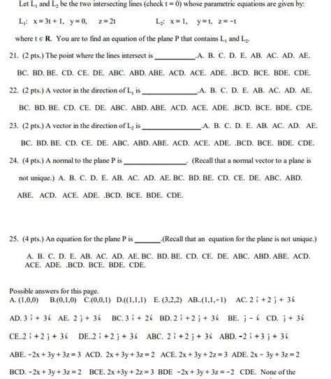 solved let l and l2 be the two intersecting lines checkt