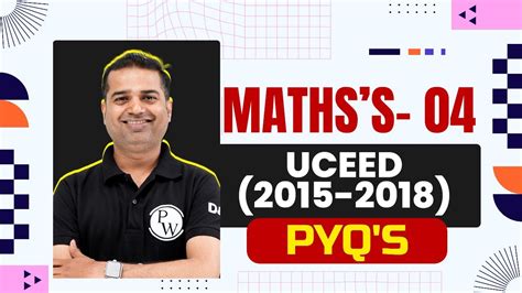 Maths 04 Uceed 2015 2018 National Institute Of Design Pyqs Youtube