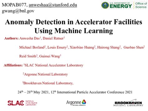 Pdf Anomaly Detection In Accelerator Facilities Using Machine Learning