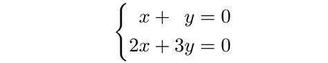 Math Mode Properly Typeset A System Of Equations TeX LaTeX Stack Exchange
