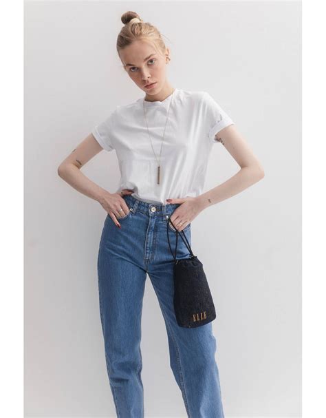 Сумка-пауч із деніму - ELLE&Aisenberg