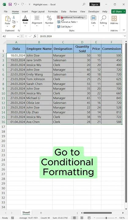 Highlight Rows Based On Cell Value In Excel Youtube