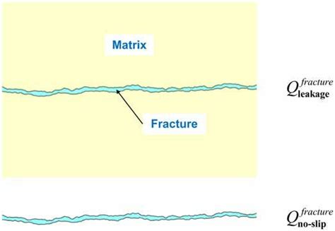 Llustration Of Fluxes Through Fracture Under Leakage Top And No Slip