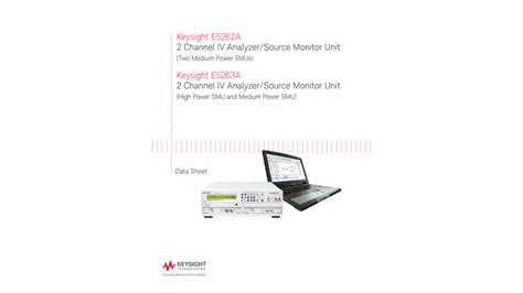 E5260a E5270 Modular Source Measure Units Keysight