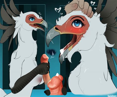Rule 34 Accipitriform Anthro Avian Beak Bird Blue Eyes Bodily Fluids