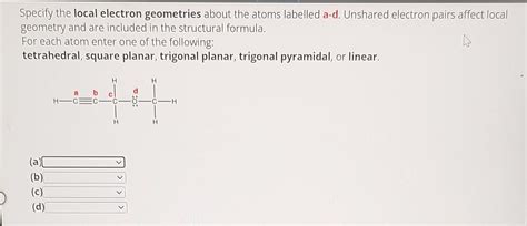 solved for each example specify whether the two structures