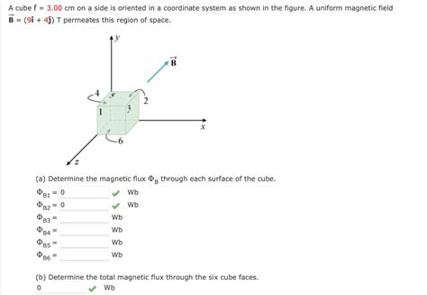 Solved A Cube L Cm On A Side Is Oriented In A Chegg