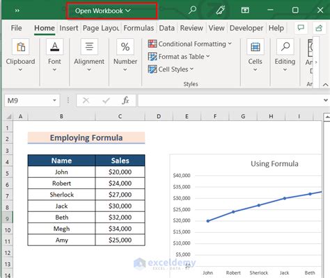 How To Open A Workbook From A Path Using Excel VBA Examples