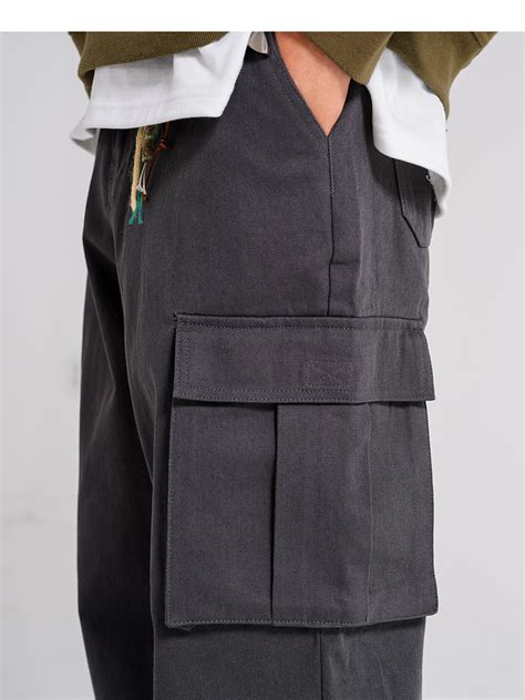 와일 워싱 와이드 카고팬츠 6종 차콜 Solp2508jemut