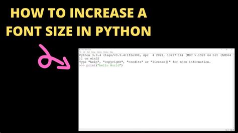 How To Increase A Font Size In Python Idle Python Me Font Size Kese