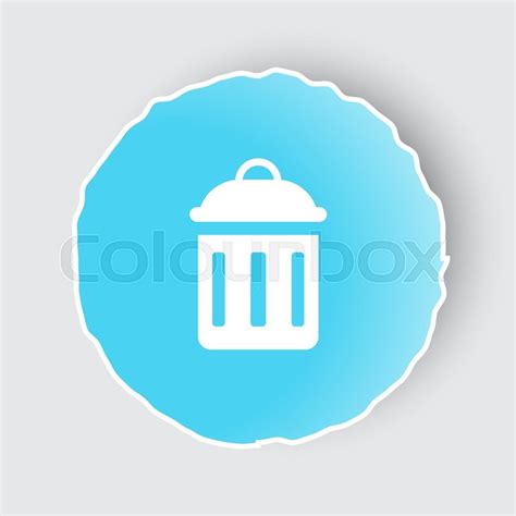 Delete Button Icon Blue