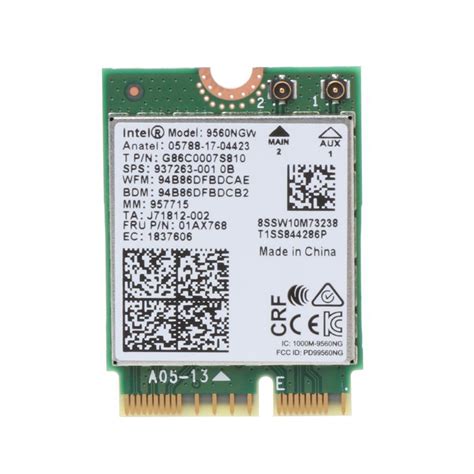 M Intel Ngw Wireless Ac Ngff M Cnvio Dual Band Bluetooth Wifi Card Ax