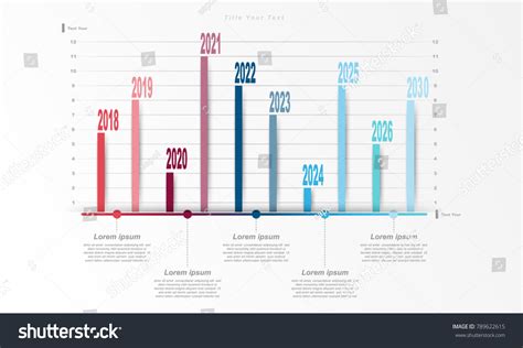 Template Chart Graph Timeline Use Business Stock Vector Royalty Free 789622615