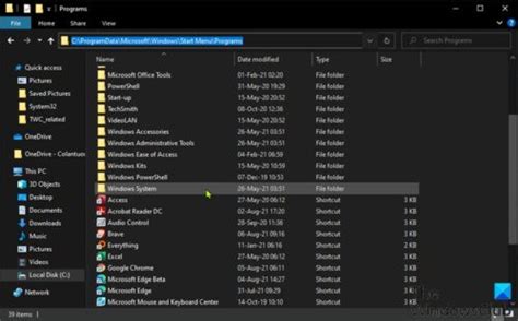 Add Or Remove Items In All Apps In Start Menu On Windows