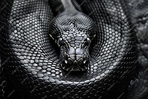 Premium Photo Black Python Skin Background Wallpaper High Quality