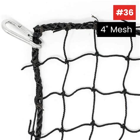 36 Black Nylon 4 Mesh All Sport Netting