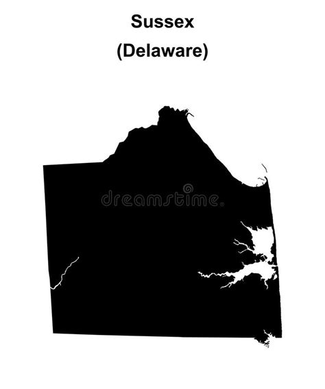 Sussex Outline Map Stock Vector Illustration Of Sussex 357888357