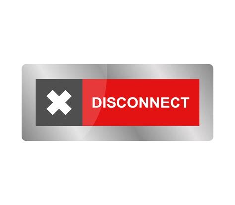 Premium Vector Disconnect Button
