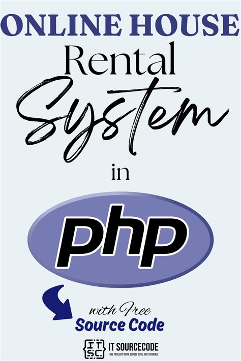 Online House Rental System Project In Php With Source Code In 2025 House Rental Coding
