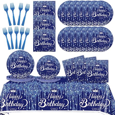 Birthday Party Tableware Happy Birthday Plates Set Birthday Cutlery