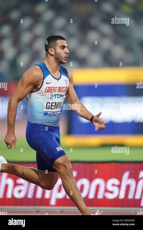 Adam Gemili Running The 200m At The 2019 World Athletics Championships