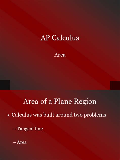 Area Pdf Area Interval Mathematics