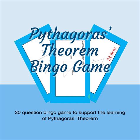 Pythagoras Theorem Maths Bingo Game Activity Teaching Resources