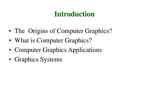 PPT Computer Graphics PowerPoint Presentation Free Download ID 5182328