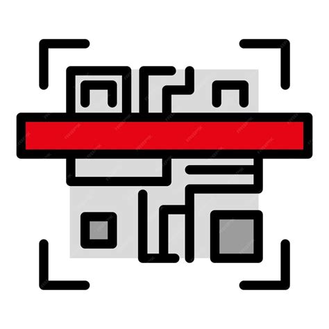 Premium Vector Security Barcode Icon Outline Vector Scan Code Qr Payment Color Flat