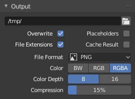 Output Settings Blender Manual