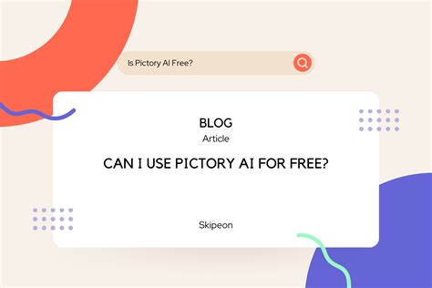 Can I Use Pictory AI For Free Skipeon