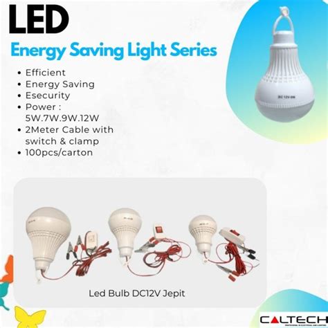 LED Bulb DC V Jepit Caltech Caltech Electric