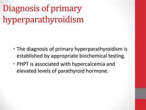 Disease Of Parathyroid And Surgical Management Treatment Basic
