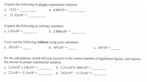 Express The Following In Proper Exponential Notation