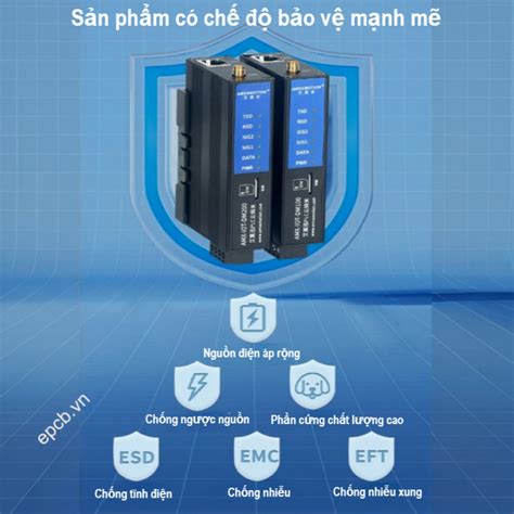Bộ Chuyển đổi Rs232 Rs485 Sang Ethernet 4g điều Khiển Plc Từ Xa