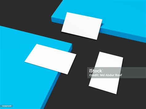 방문 카드 모형 현대 명함 모형 프리젠 테이션 브랜딩 기업 정체성 광고 개인 문구류를위한 모형 디자인 3d 렌더링 그림 3차원 형태에 대한 스톡 사진 및 기타 이미지