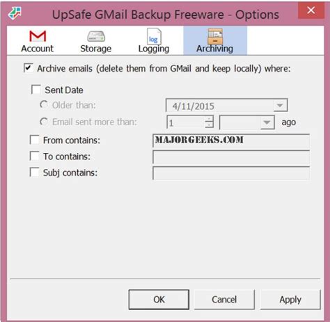 Backup And Protect Your Gmail Account With Free Gmail Backup Majorgeeks Backup And Protect Your Gmail Account With Free Gmail Backup Majorgeeks