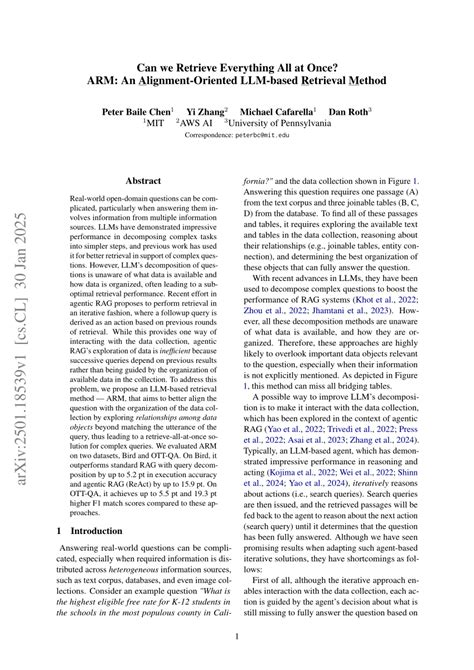 Pdf Can We Retrieve Everything All At Once Arm An Alignment