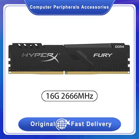 DDR4 RAM Hyperx FURY Desktop 16GB 2400 2600 3000 3200 3600 3733 4000 4266Mhz DIMM Game Memory