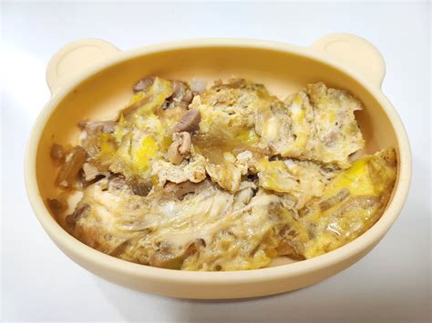 유아식 닭고기 덮밥 오야꼬동 레시피